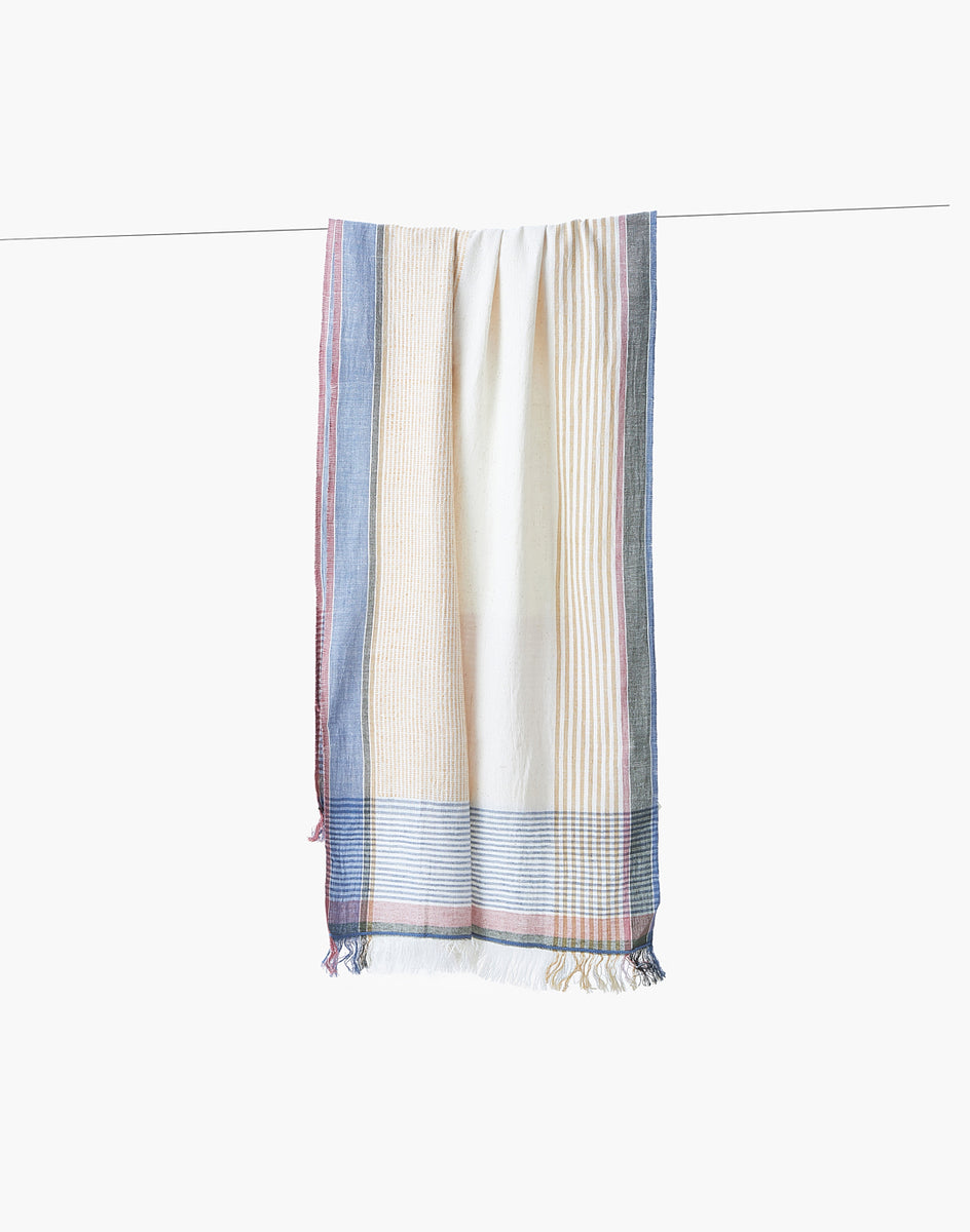 Ivory Striped Harmony Stole – World of Crow