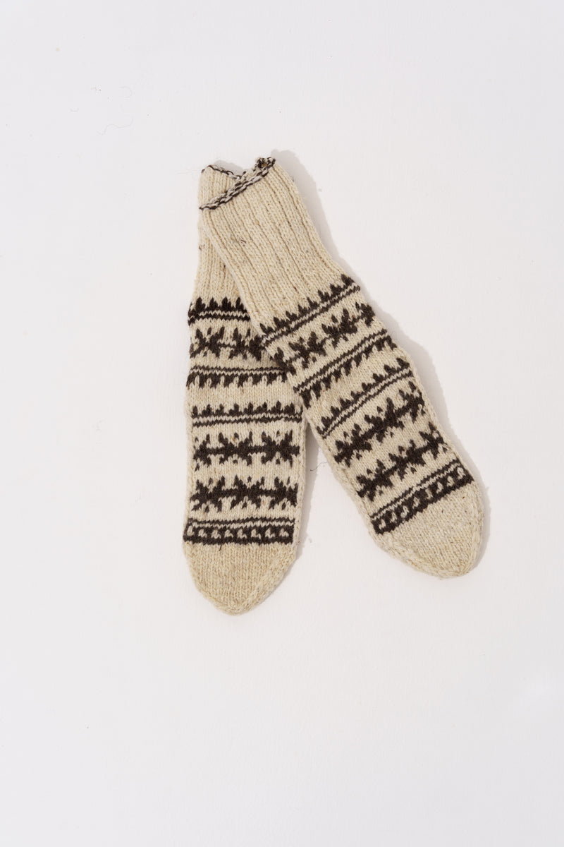 Monochrome Rustic Socks – World of Crow